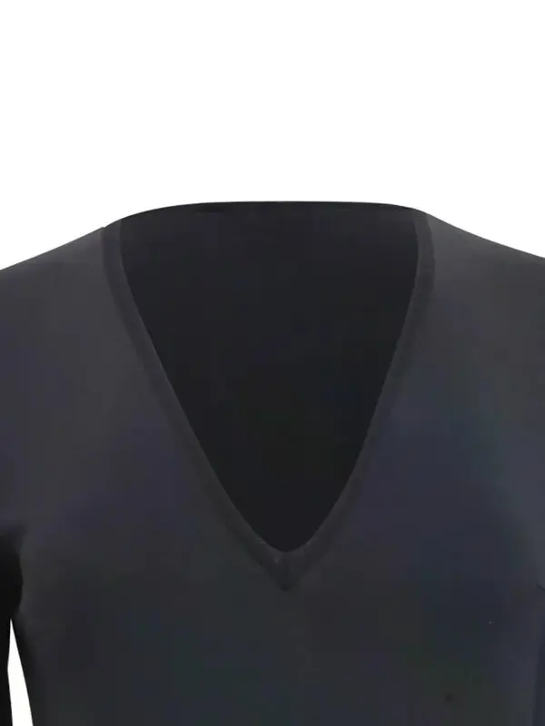 Max Mara V-neck Long-sleeve Fitted Dress