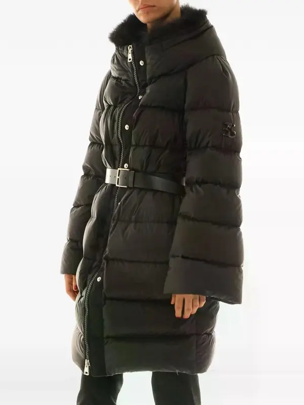 Ermanno Scervino Belted Hooded Down Coat