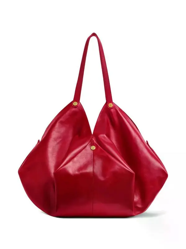 Versace Large Protea Nappa Shoulder Bag - Red