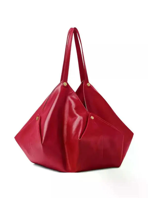 Versace Large Protea Nappa Shoulder Bag - Red