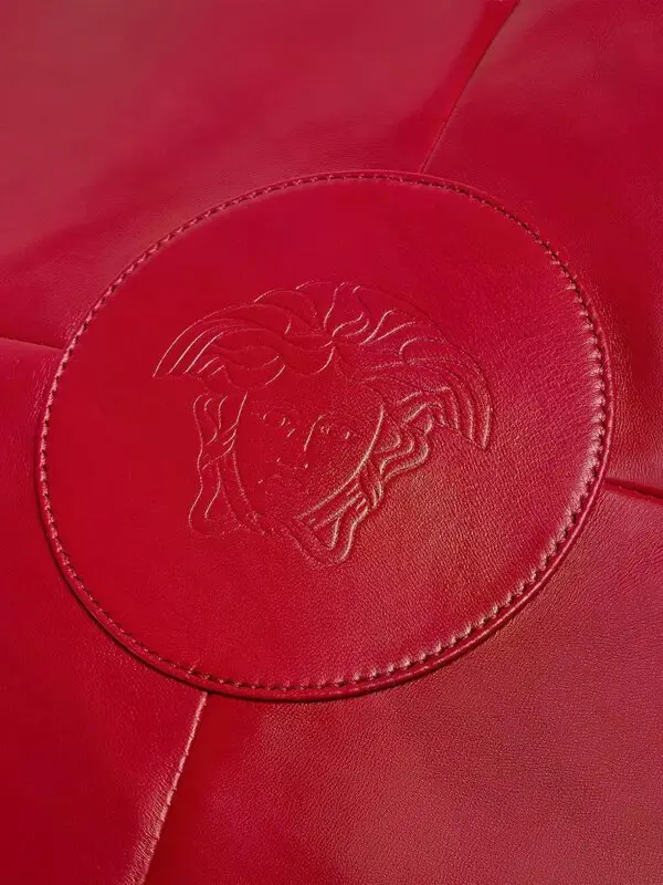 Versace Large Protea Nappa Shoulder Bag - Red