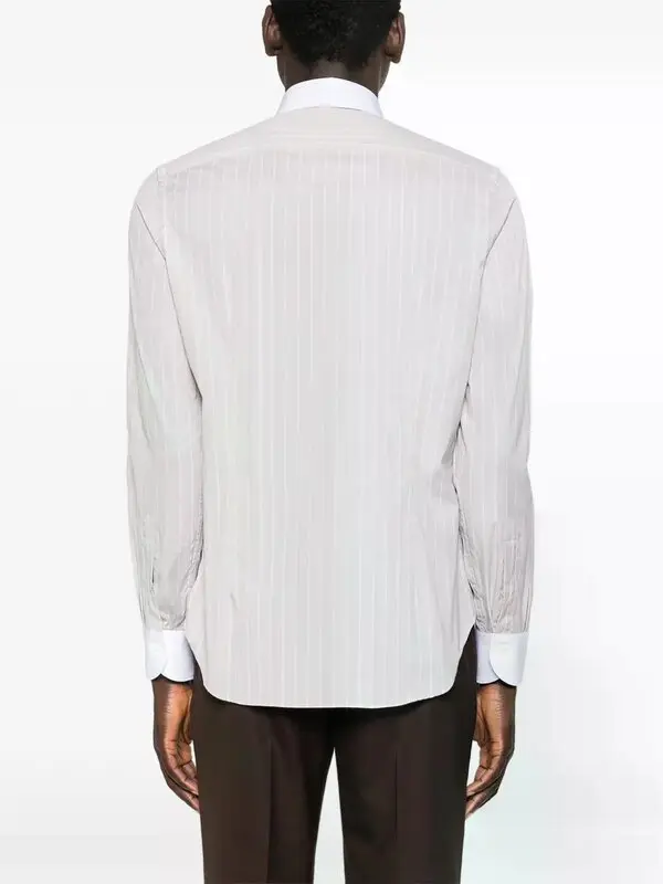 Canali Striped Shirt - Neutrals