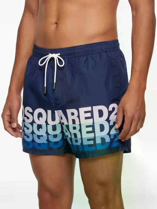 Dsquared2 Logo-print Swim Shorts - Blue