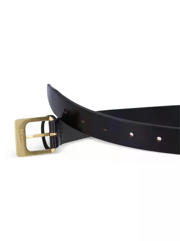 LEMAIRE Rail-embossed Leather Belt