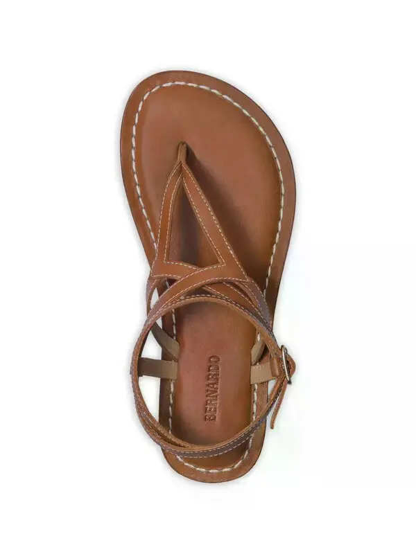 Bernardo Mallorie Crisscross Ankle-strap Sandals - Brown