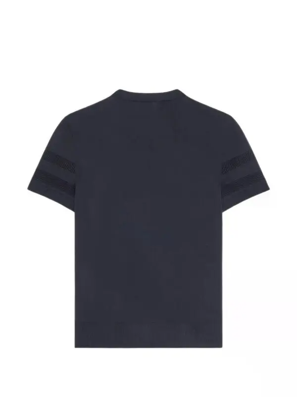 Givenchy Short-sleeved Textured Panel Sweater
