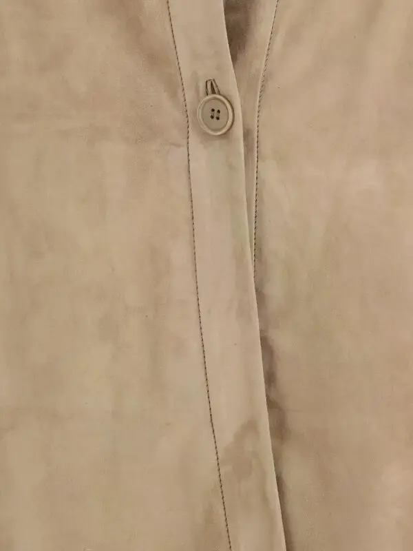 SALVATORE SANTORO Sand Suede Paneled Jacket