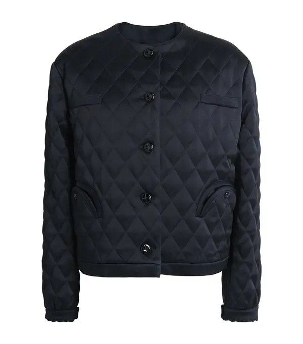 BLAZÉ MILANO Quilted Gliss Cropped Jacket