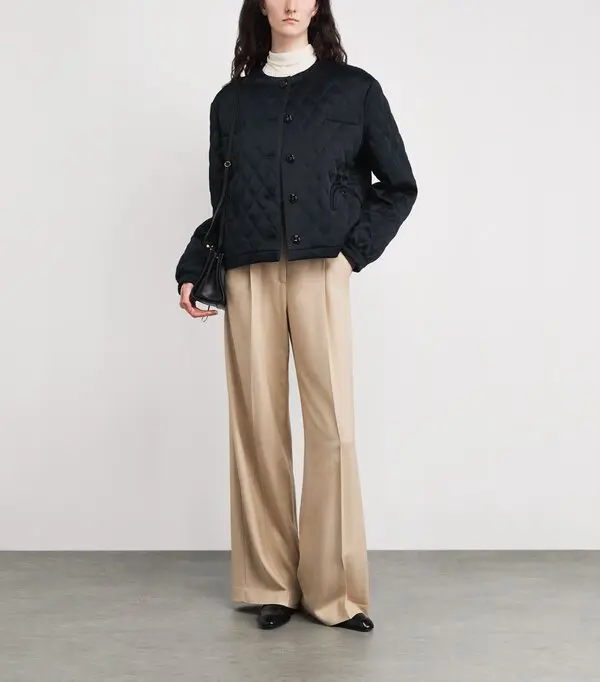 BLAZÉ MILANO Quilted Gliss Cropped Jacket