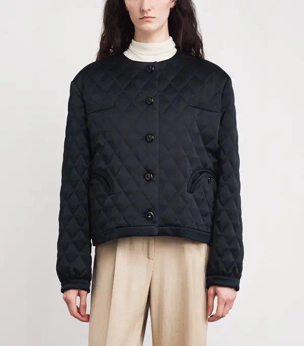BLAZÉ MILANO Quilted Gliss Cropped Jacket