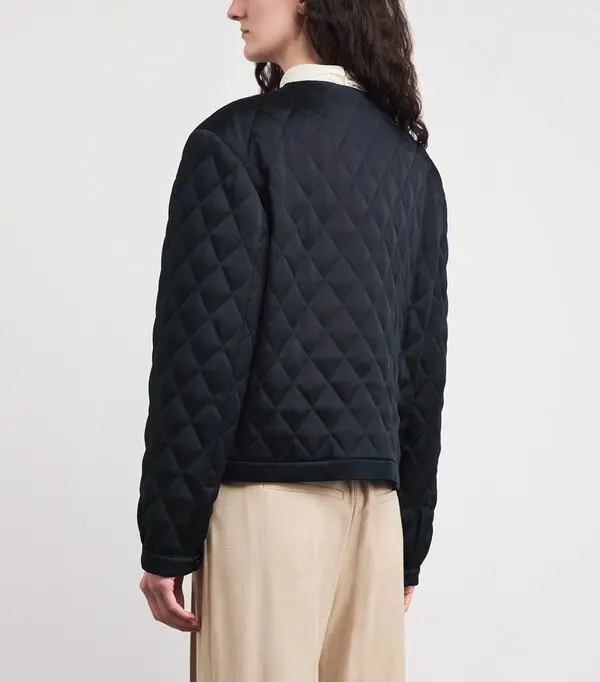 BLAZÉ MILANO Quilted Gliss Cropped Jacket