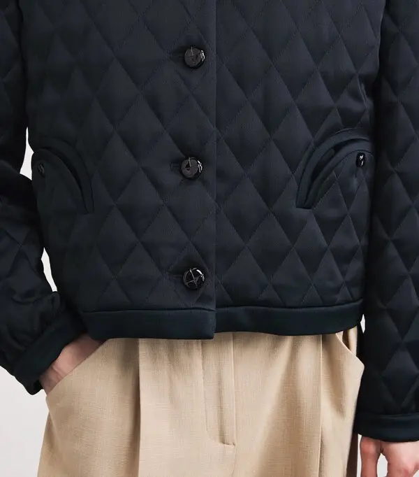 BLAZÉ MILANO Quilted Gliss Cropped Jacket