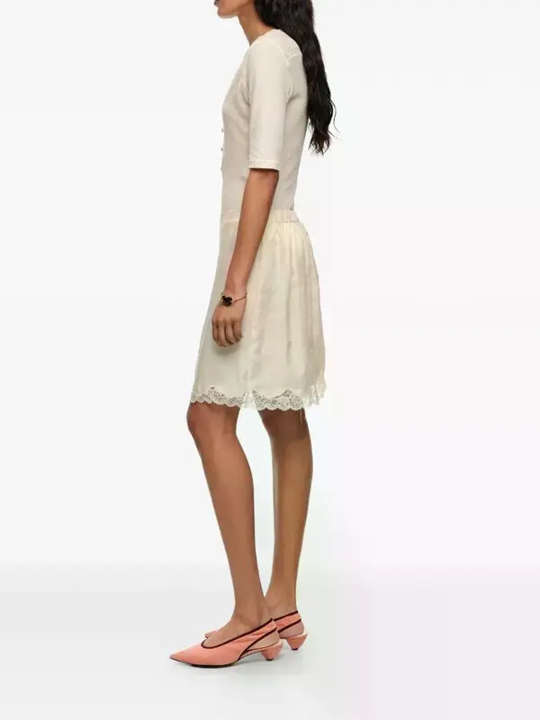 Bimba Y Lola Lace-hem Mini Skirt