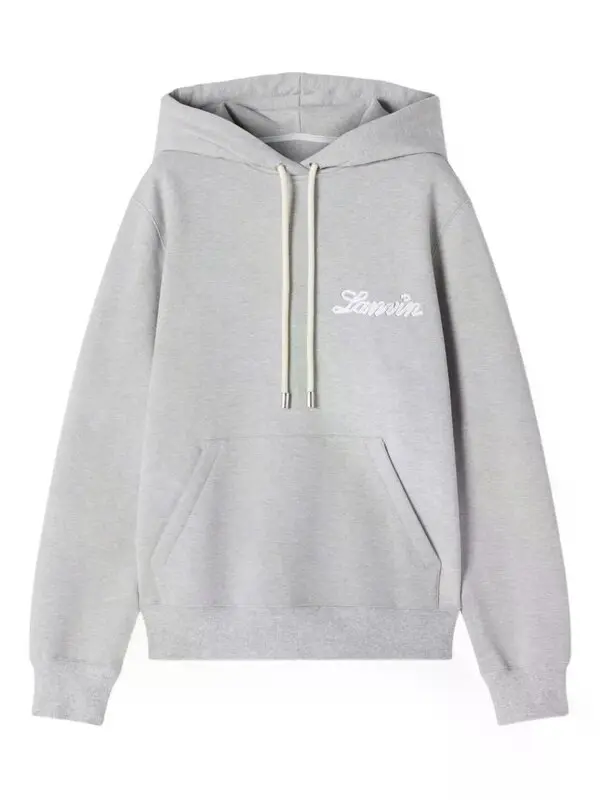 LANVIN Logo-print Cotton Hoodie