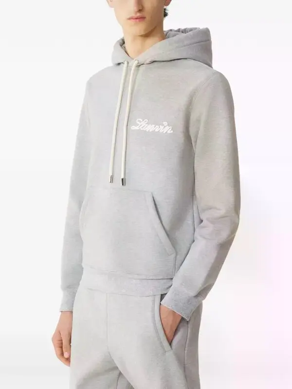 LANVIN Logo-print Cotton Hoodie