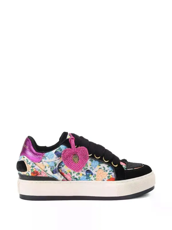Kurt Geiger Southbank Tag Floral Print Sneakers