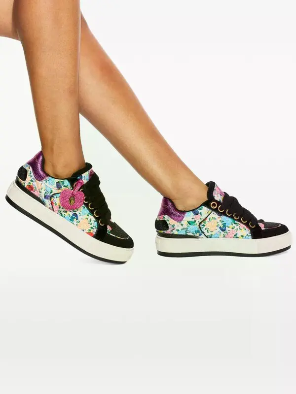 Kurt Geiger Southbank Tag Floral Print Sneakers