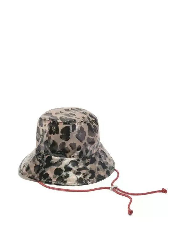 Bimba Y Lola Animal Print Bucket Hat - Grey