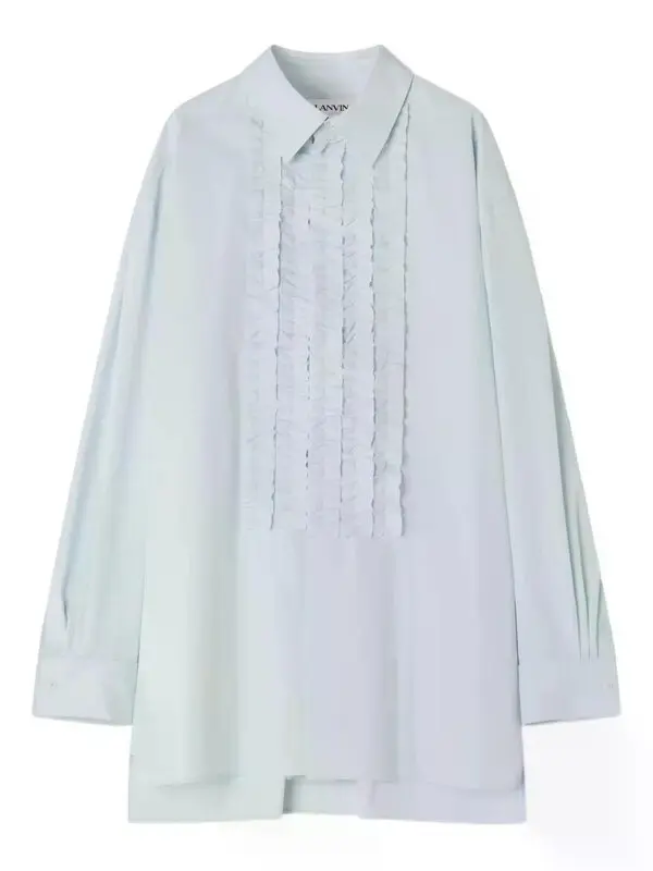 LANVIN Ruffled Shirt - Blue