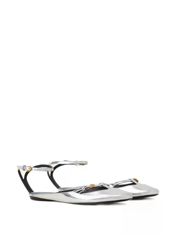 LANVIN Buckle Ankle-strap Ballet Flats