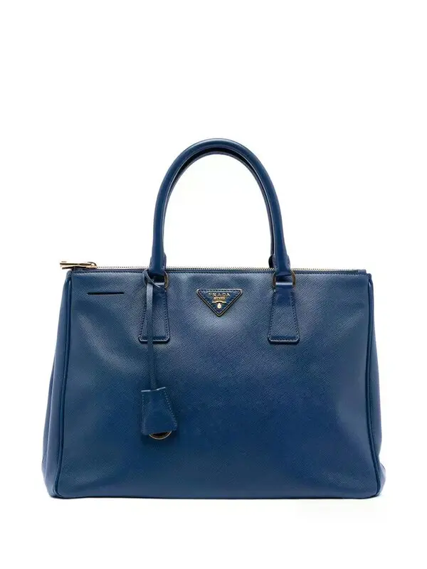 Prada Saffiano Lux Galleria Double Zip Satchel