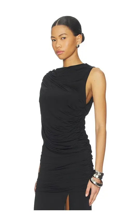 Amanda Uprichard Leo Top - Black