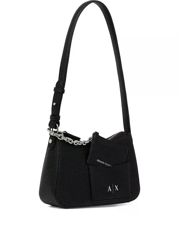 Armani Exchange Zip-up Cross Body Bag With Chain Detail