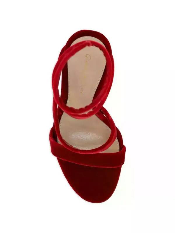 GIANVITO ROSSI Spiral-strap Stiletto Sandals - Red