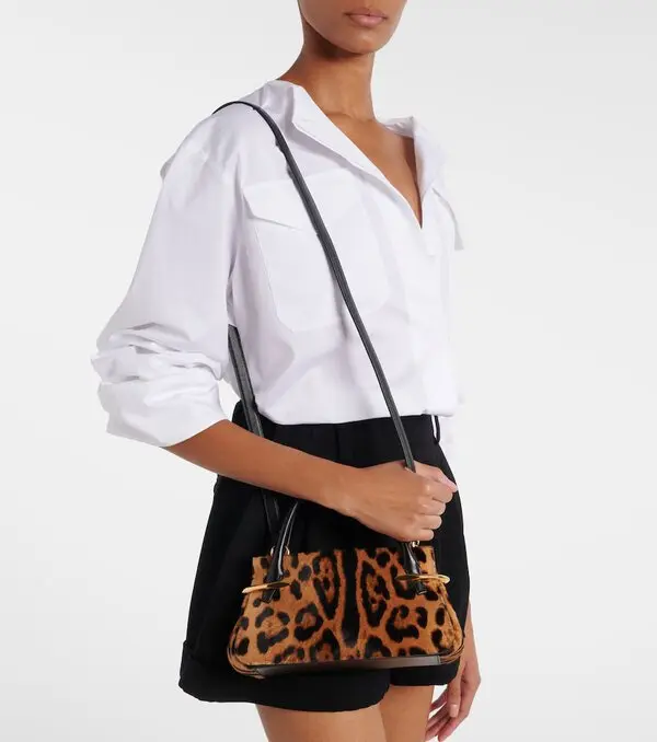 Givenchy Mini Calf Hair Shoulder Bag - Multicoloured