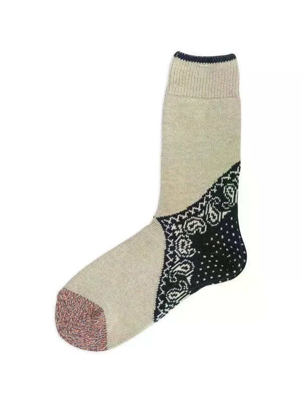 Kapital Patterned Socks - Neutrals