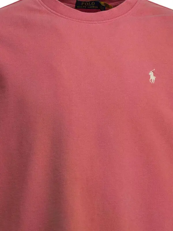 Polo Ralph Lauren Terry Logo Crewneck Sweatshirt - Red