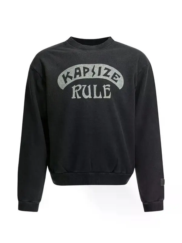 Kapital Logo-print Sweatshirt - Black