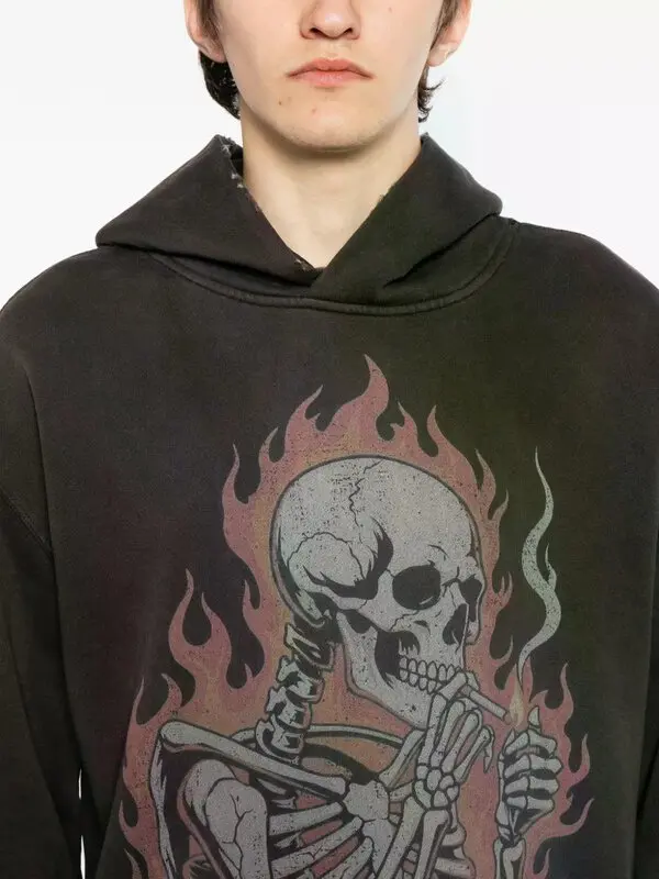 WARMAN Skeleton-print Hoodie