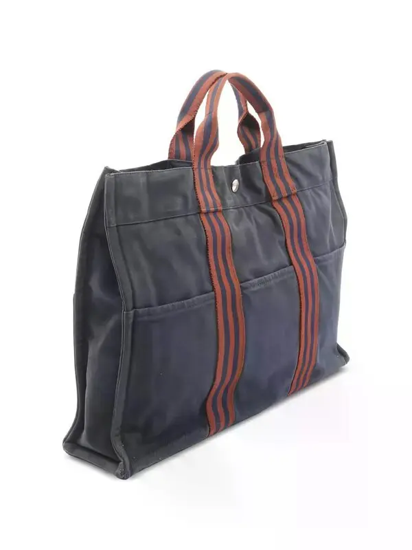 Hermès Fourre Tout Canvas Tote Bag - Blue