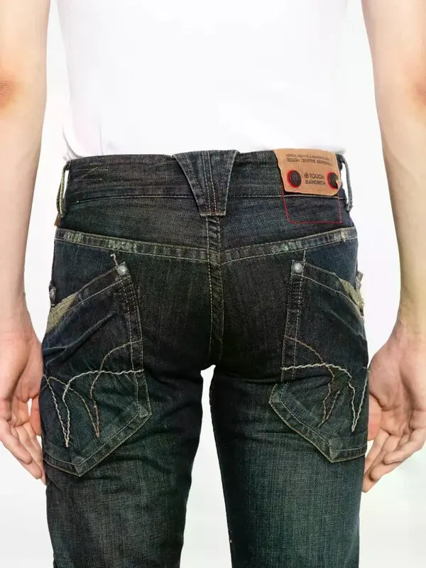 TOUGH JEANSMITH Distressed Denim Trousers