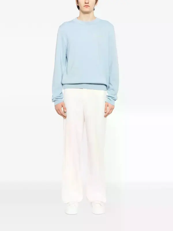 Casablanca Crewneck Knitted Jumper - Blue