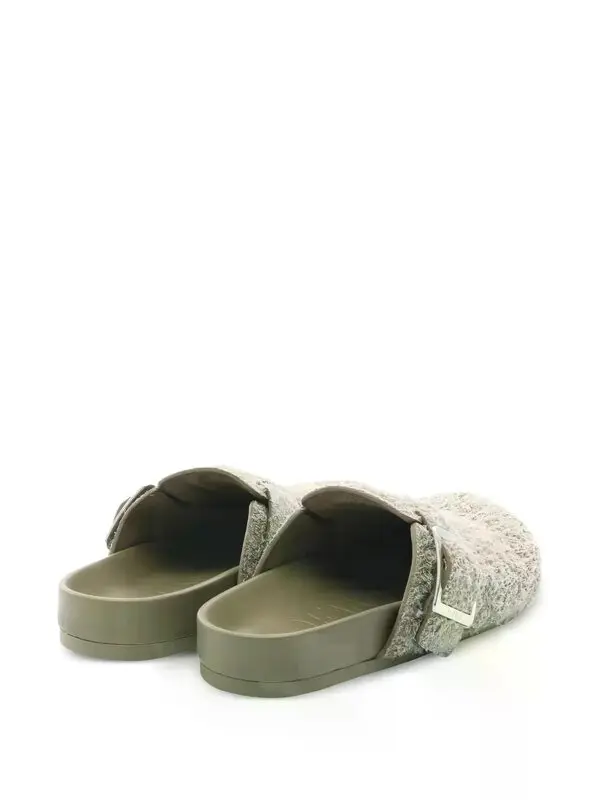 Loewe Brushed Buckle Mule - Neutrals