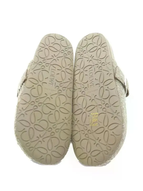 Loewe Ease Buckle Mules - Neutrals