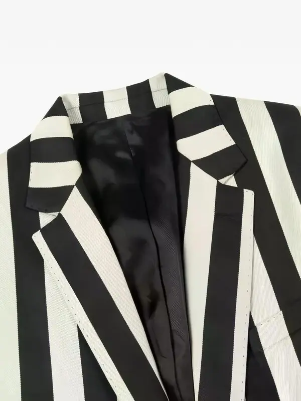 Celine 2000s Striped Cropped Blazer