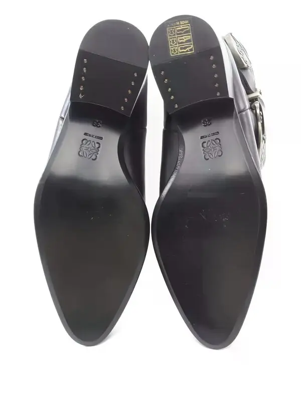 Loewe Anagram Pointed-toe Buckled Boots