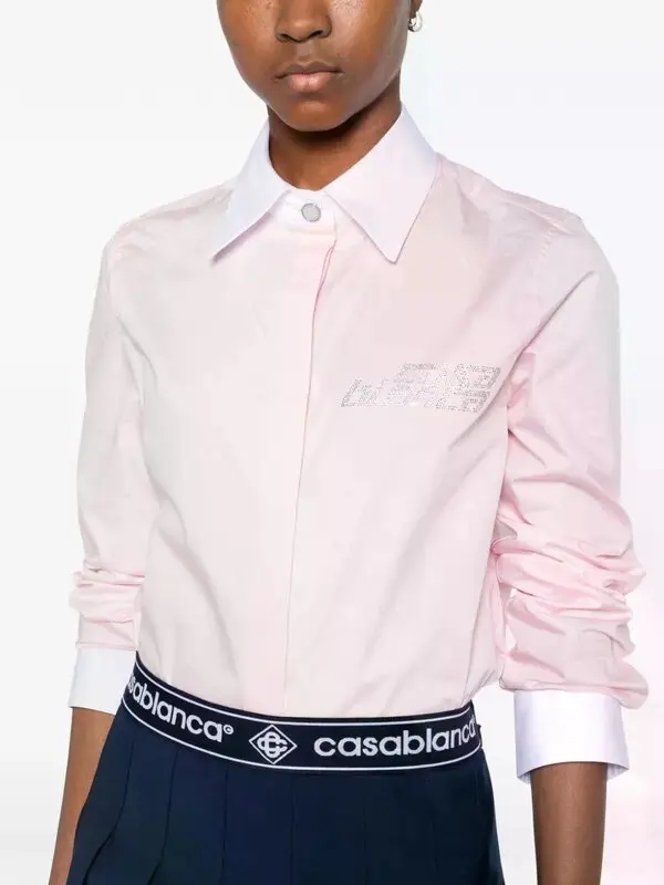 Casablanca Crystal Embellishment Shirt