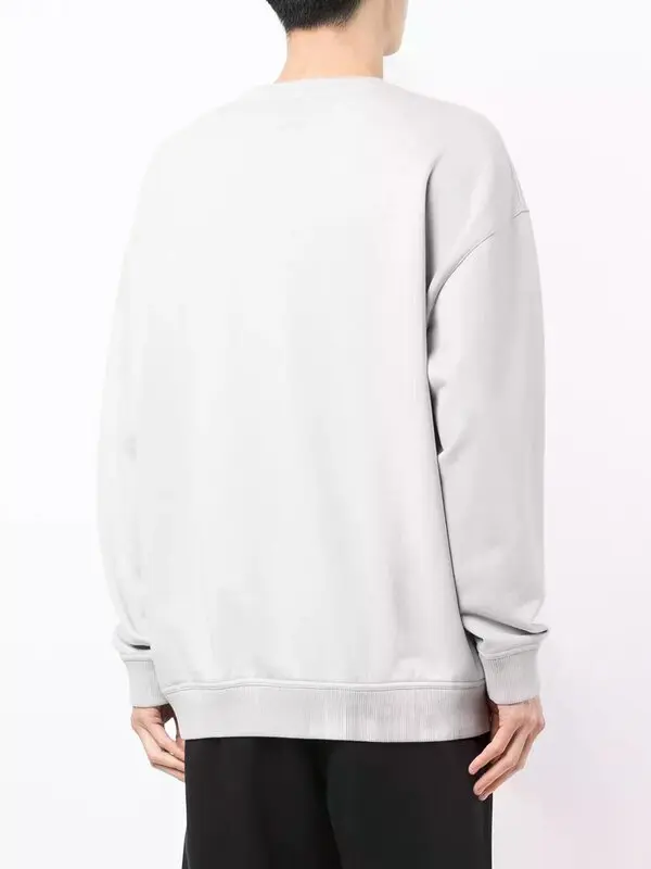 PORTS V Slogan Print Crew Neck Sweatshirt