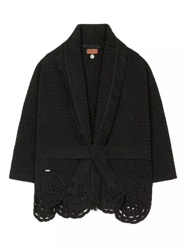 Alanui Island Memories Fringed Cardigan-coat