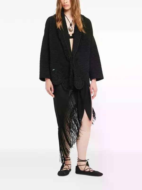 Alanui Island Memories Fringed Cardigan-coat