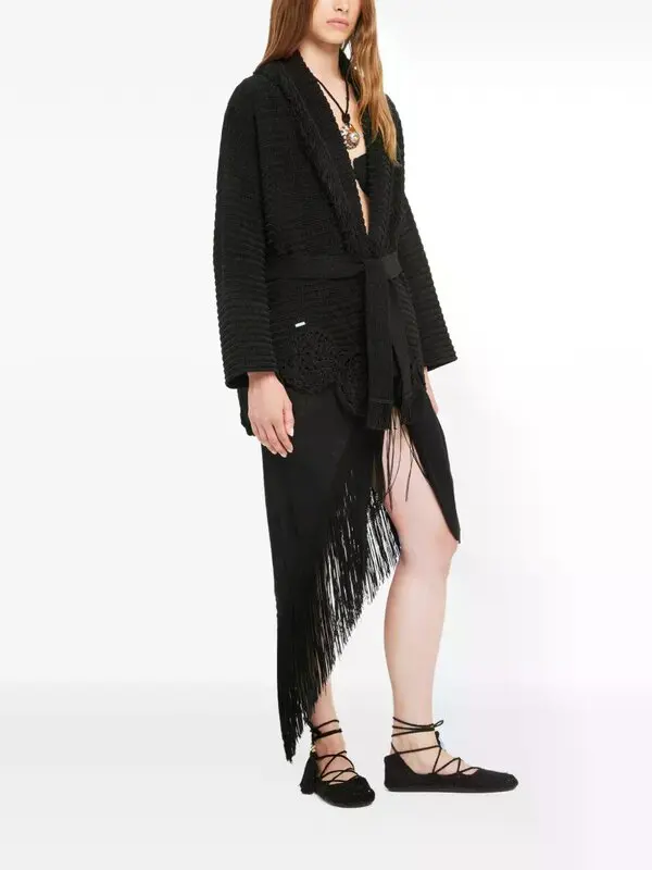 Alanui Island Memories Fringed Cardigan-coat