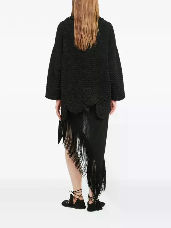 Alanui Island Memories Fringed Cardigan-coat