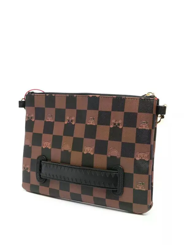 SPRAYGROUND Checked Messenger Bag - Brown