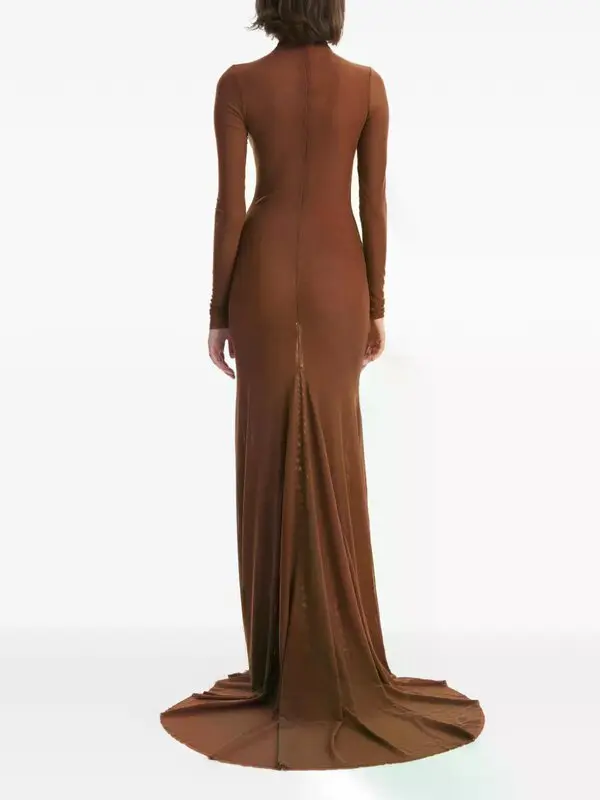 2310 STUDIO Long Sleeve Roll Neck Maxi Dress
