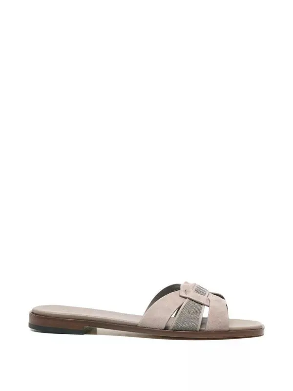 DOUCAL'S Knotted Suede Sandals