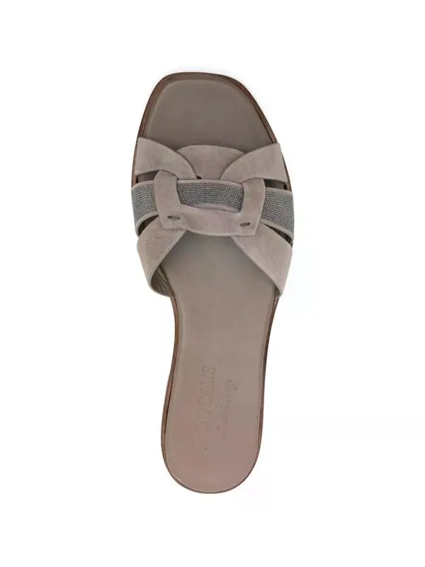 DOUCAL'S Knotted Suede Sandals